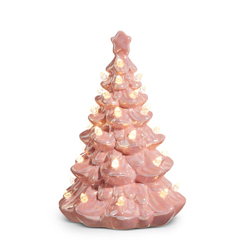8" Lighted Pink Vintage Tree – Design Images & Gifts
