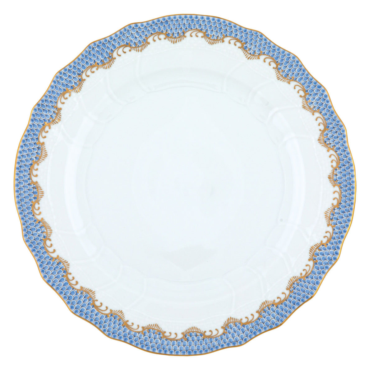 Herend Fish Scale Light Blue Dinner Plate – Design Images & Gifts